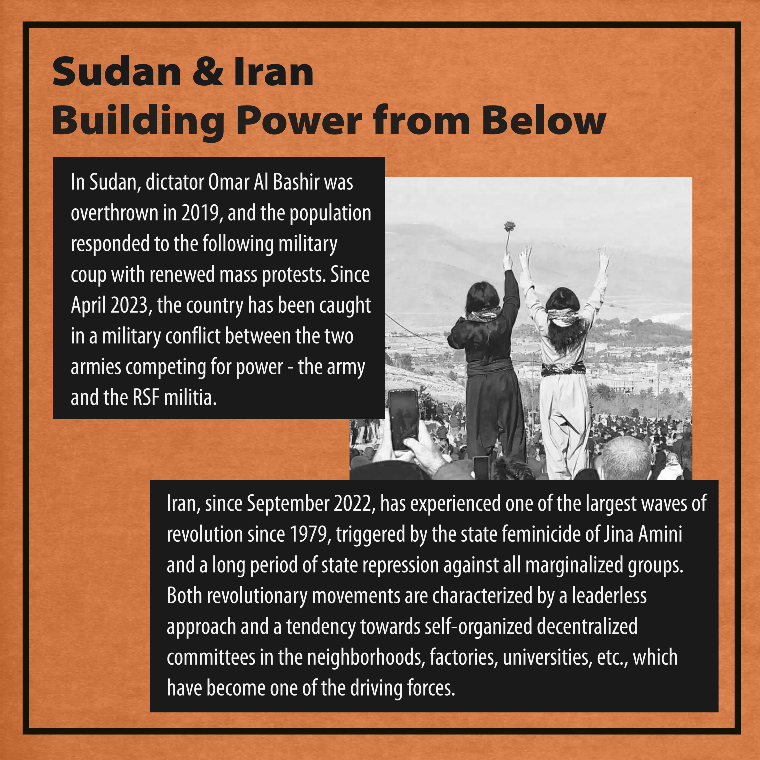 Sudan & Iran – Building Power from Below – Perspektive Selbstverwaltung